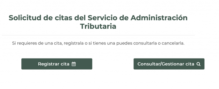 Cómo sacar una cita en el portal del SAT: Guía paso a paso ...