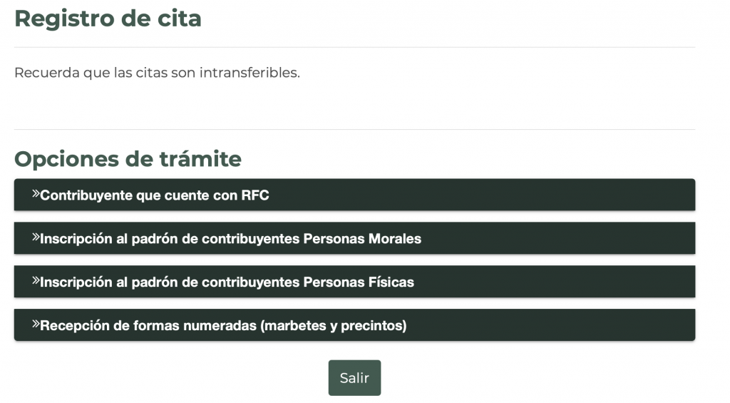 Cómo sacar una cita en el portal del SAT: Guía paso a paso ...